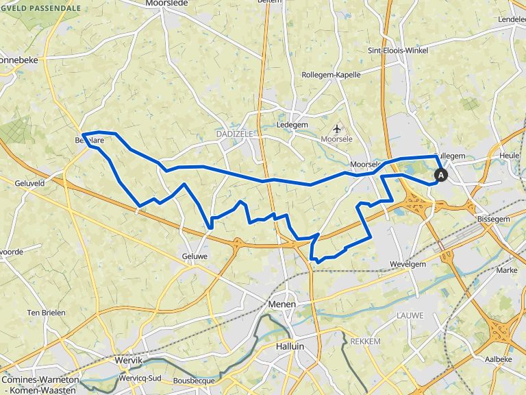 Kezelberg - Ter Hand Rondje vanuit Wevelgem | rit | Komoot